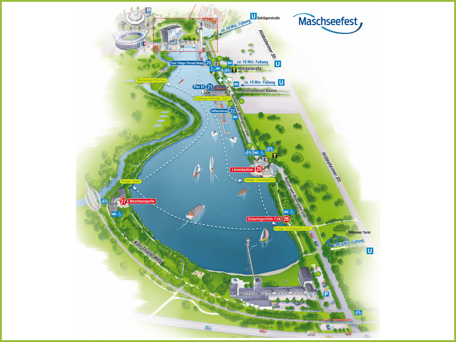 Vielfalt der Ufer - Maschseefest Hannover